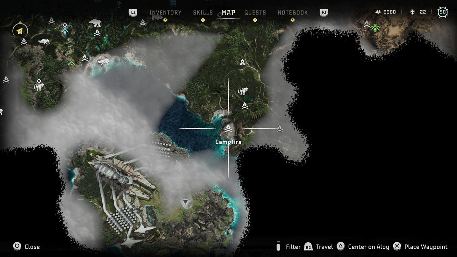 Horizon Forbidden West - All 4 Dreadwing Locations